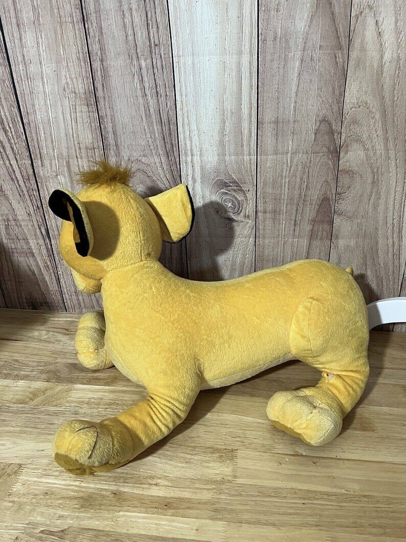 JUMBO Disney Simba Lion King Plush 2002 Large Hasbro Stuffed Animal ...