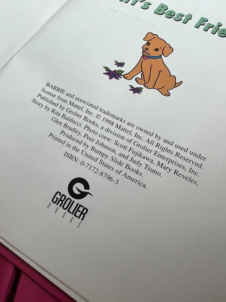 1998 Barbie Hardcover Book Collection of 3 Girls Best Friend Shooting ...