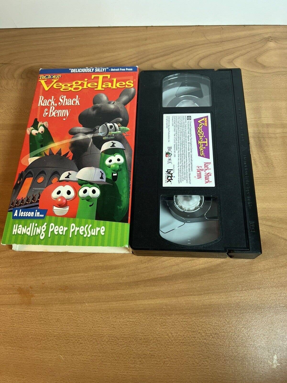 Veggietales Rack Shack and Benny VHS Tape 1998 Lesson on Handling Peer ...