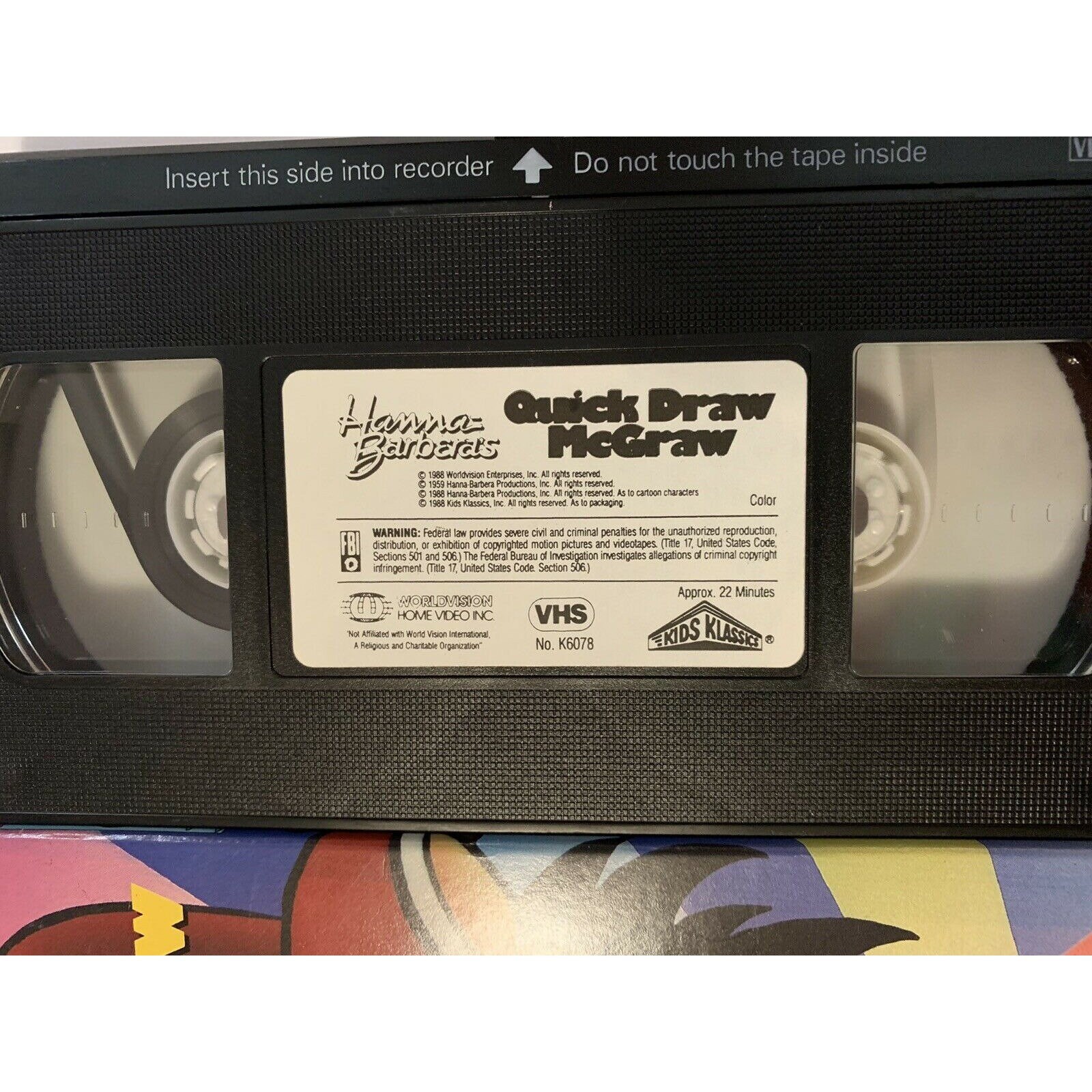 QUICK DRAW Mcgraw 1959 Cartoon VHS Hanna-barbera Animation - Etsy