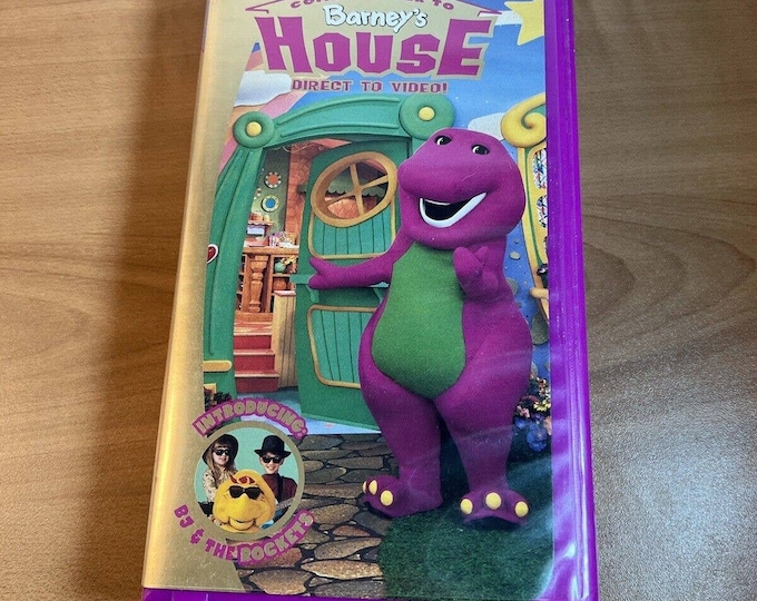 Barney - Come on Over to Barneys House (VHS, 2000) Purple Clamshell - Etsy