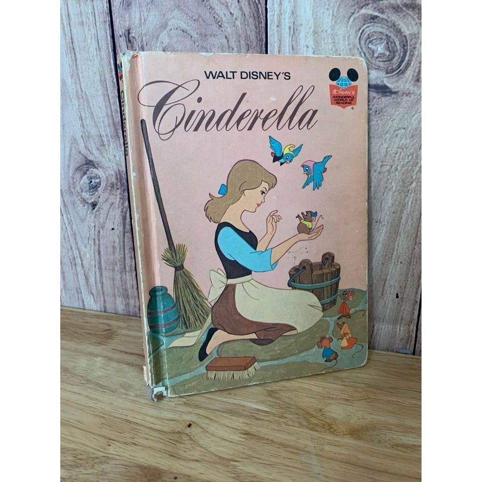 Walt Disney's Cinderella Book Wonderful World of Reading Vintage 1974 ...