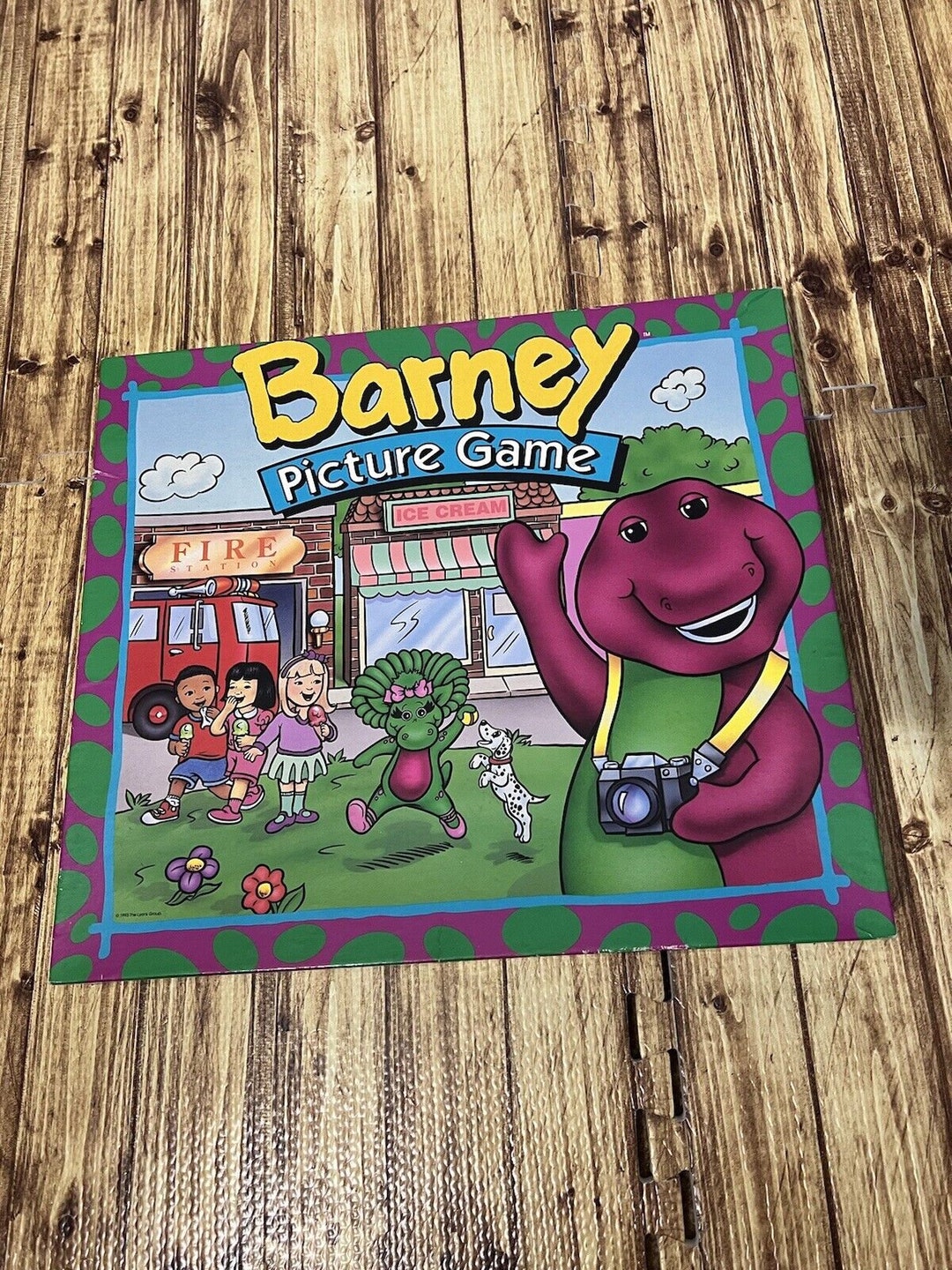 1993 Barney & Friends Picture Board Game Rare Vintage 90s Collectible ...