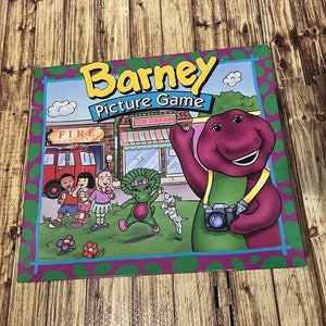 1993 Barney & Friends Picture Board Game Rare Vintage 90s Collectible ...