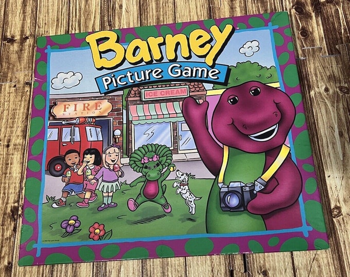 1993 Barney & Friends Picture Board Game Rare Vintage 90s Collectible ...