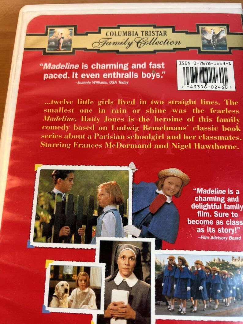 Madeline VHS, 1998, Clam Shell Release Columbia Tristar - Etsy