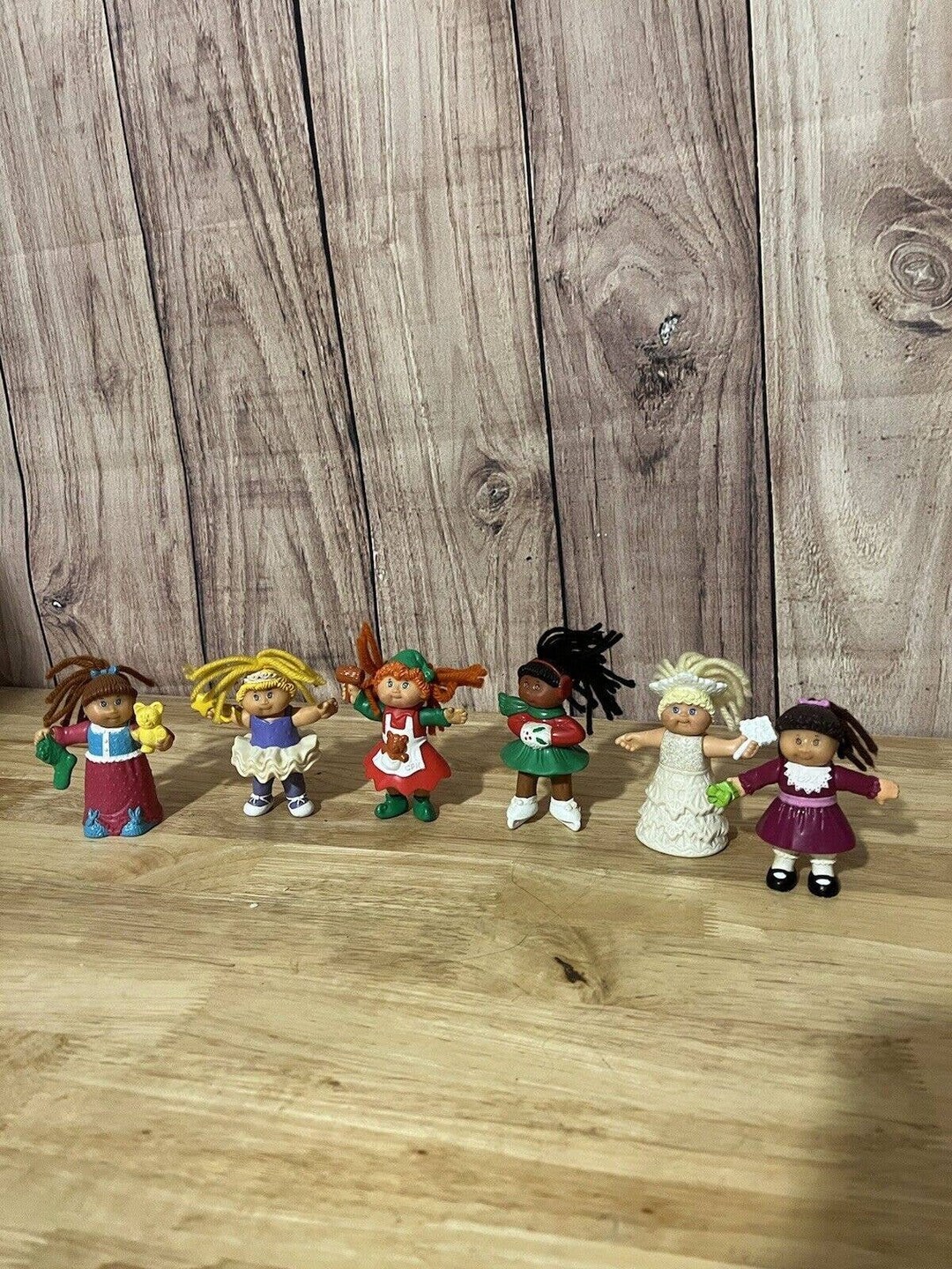 Cabbage Patch Kids Plastic Figurines Lot of 6 Vintage 1992 1994 O.A.A ...