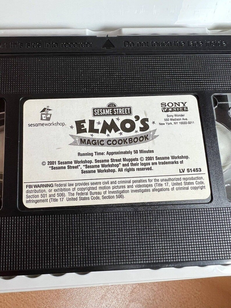 Sesame Street Elmos Magic Cookbook VHS 2001 Clamshell - Etsy