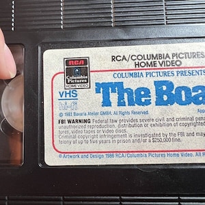 The Boat [formerly Das Boot] (VHS, 1985, Columbia Tristar) - Etsy
