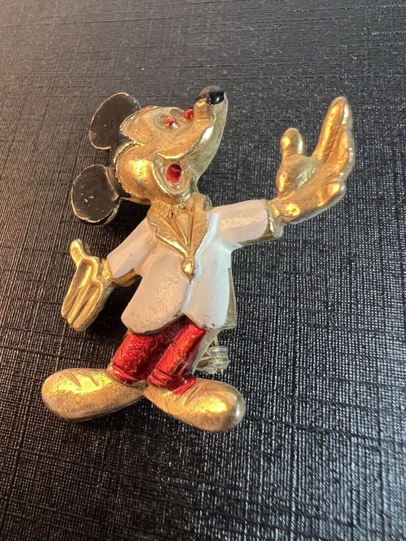 Disney Vintage Pin Mickey Mouse Walt Disney Productio… - Gem