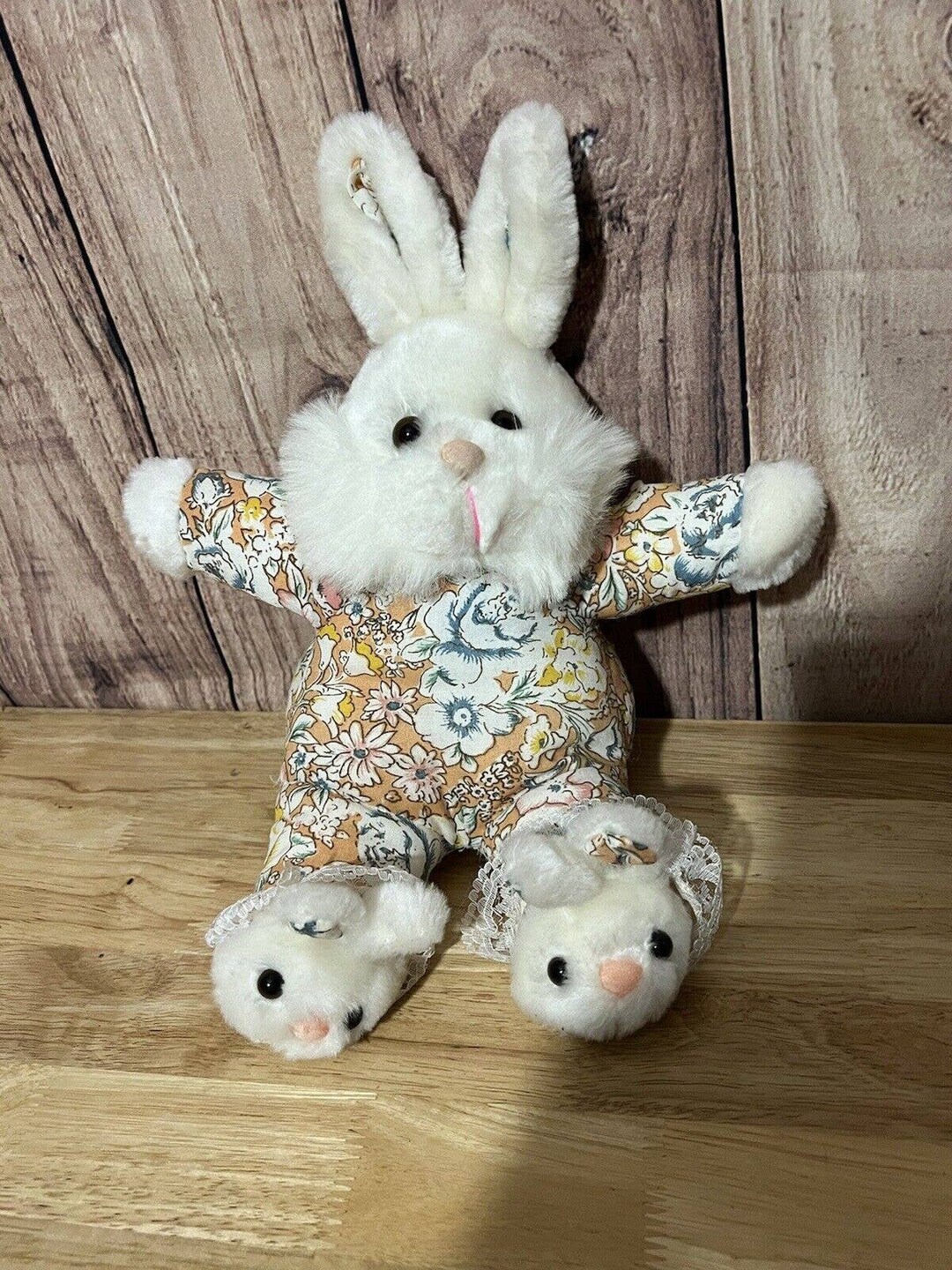 Jimmy Plush Toys Vintage Bunny Rabbit Floral Outfit - Etsy