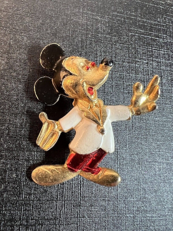 Disney Vintage Pin Mickey Mouse Walt Disney Productio… - Gem