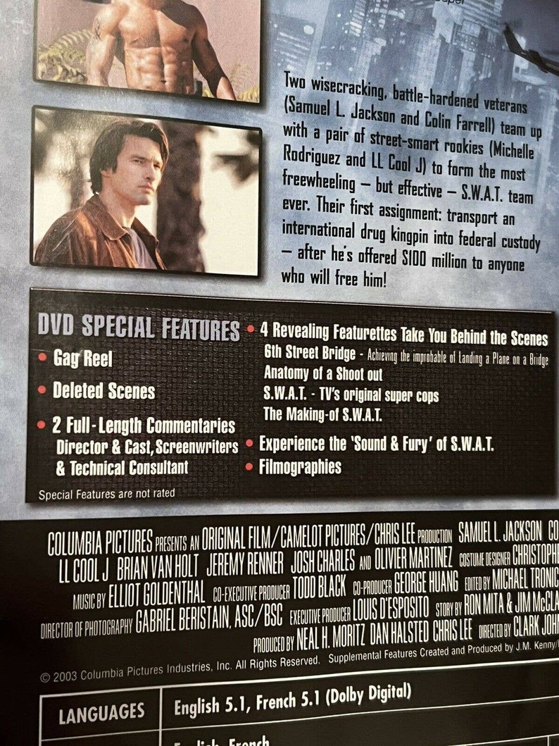 S.W.A.T. DVD 2003 Full Screen Special Edition - Etsy