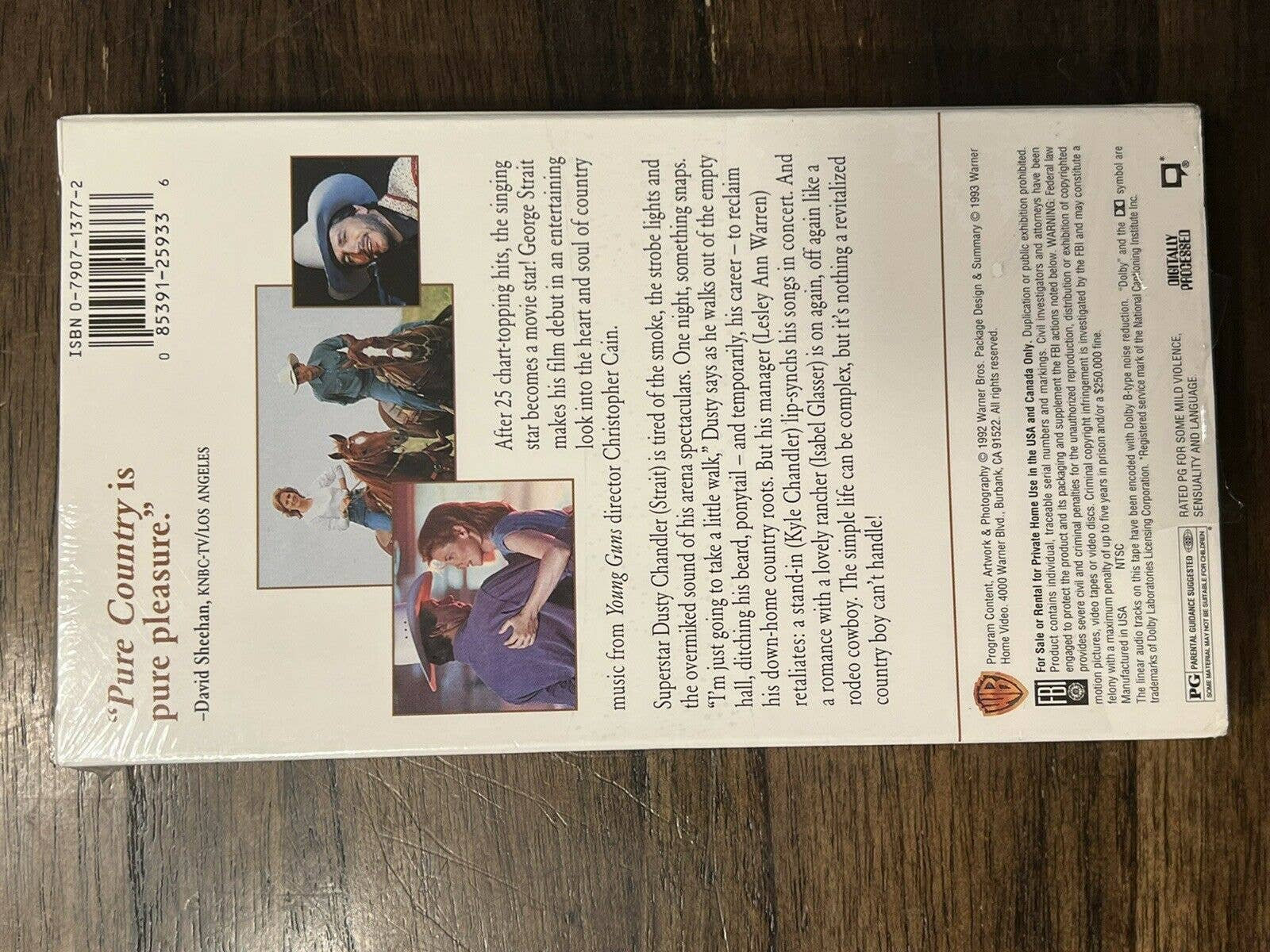 Pure Country VHS 1993 George Strait Lesley Ann Warren - Etsy UK