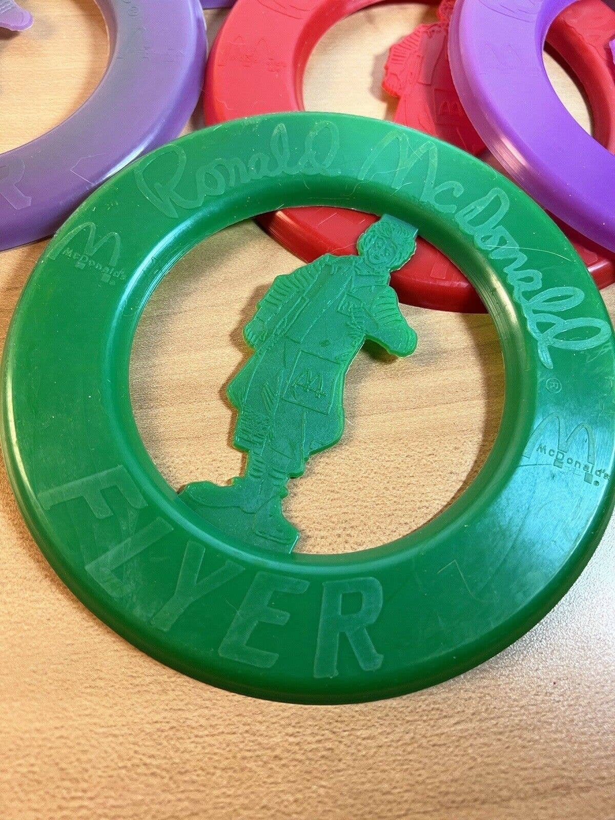 Vintage 80s Ronald Mcdonald Pocket Flyer Frisbee Advertising Toy RARE 6 ...