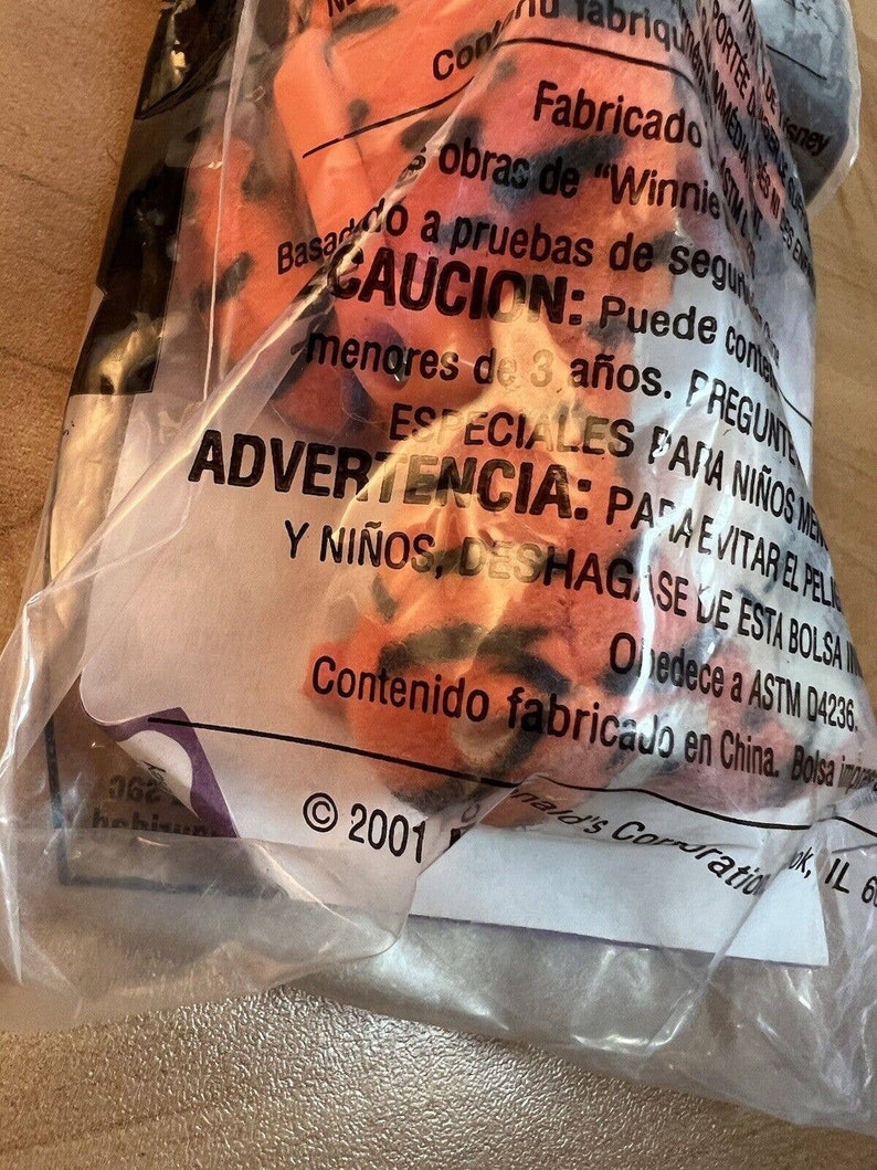 Mcdonalds Happy Meal Toy 2001 Book of Pooh - Tigger Pen #2 New in ...