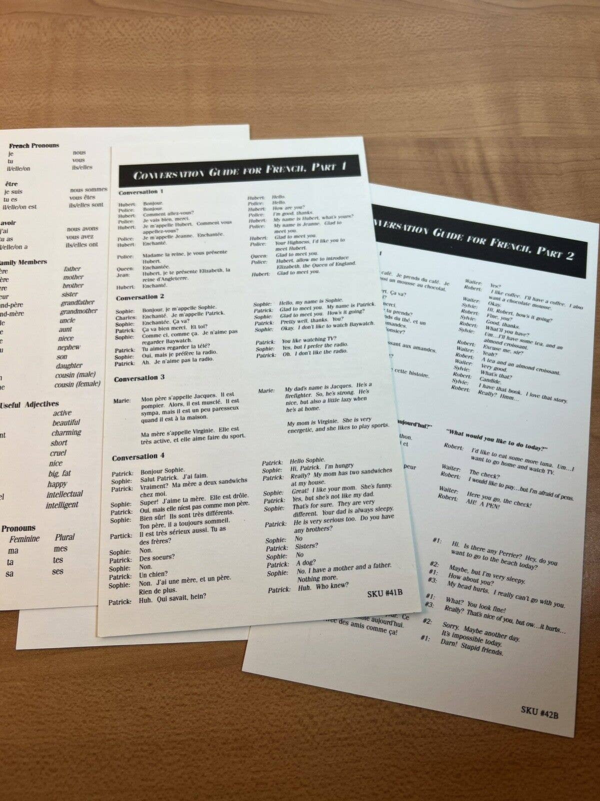 The Standard Deviants: French I & II, 2-VHS Video Set Conversation ...