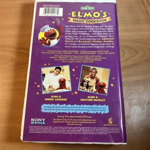 Sesame Street - Elmos Magic Cookbook (VHS, 2001) Clamshell - Etsy