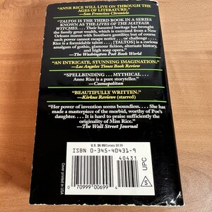 Lives of Mayfair Witches Ser.: Taltos by Anne Rice 1996, Mass Market - Etsy