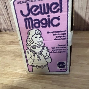 Mattel Vintage 1974 JEWEL MAGIC Beading Toy W Box Incomplete - Etsy