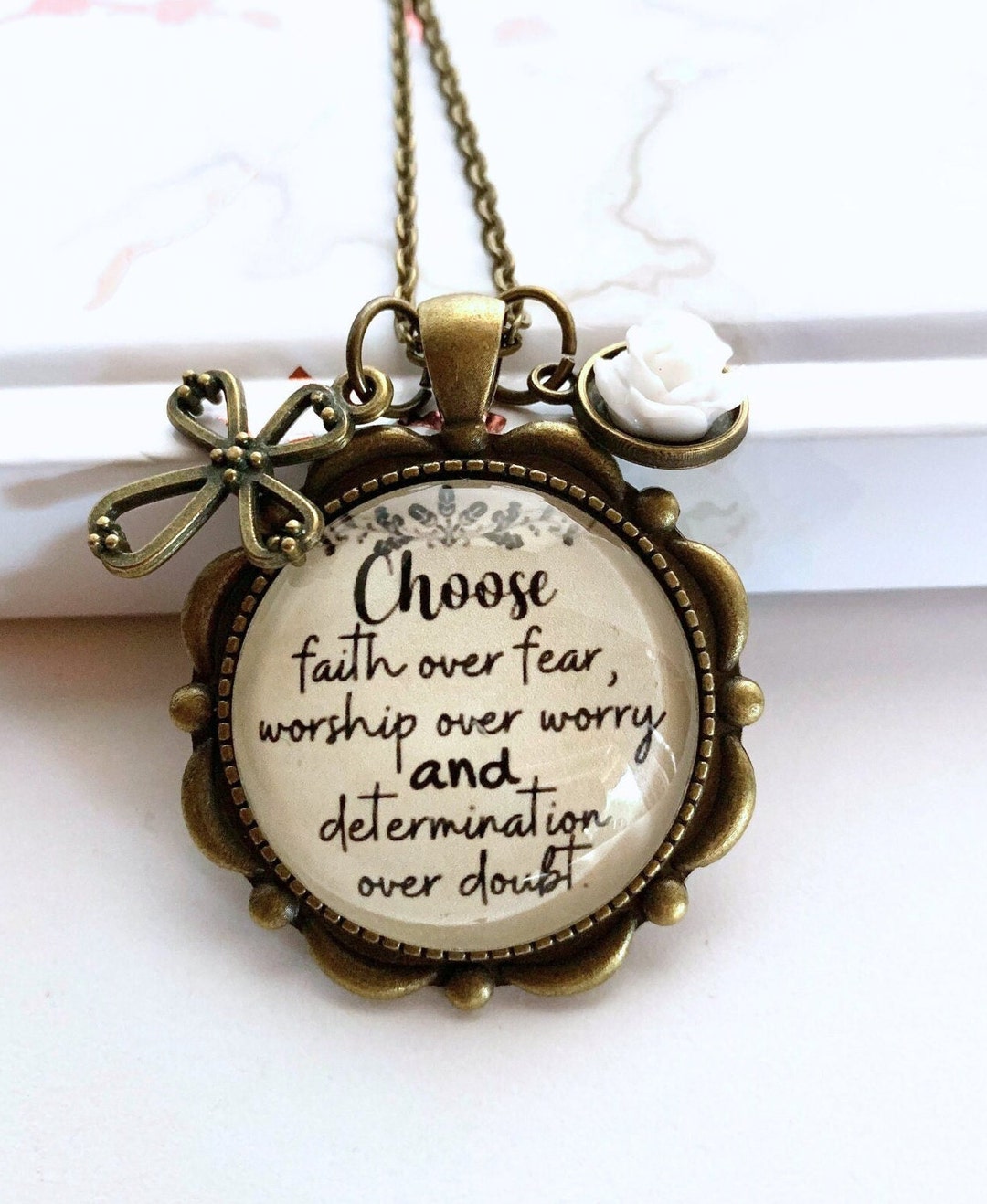 Bible Verse Jewelry/scripture Necklace/christian Gifts for Women/ Bible ...