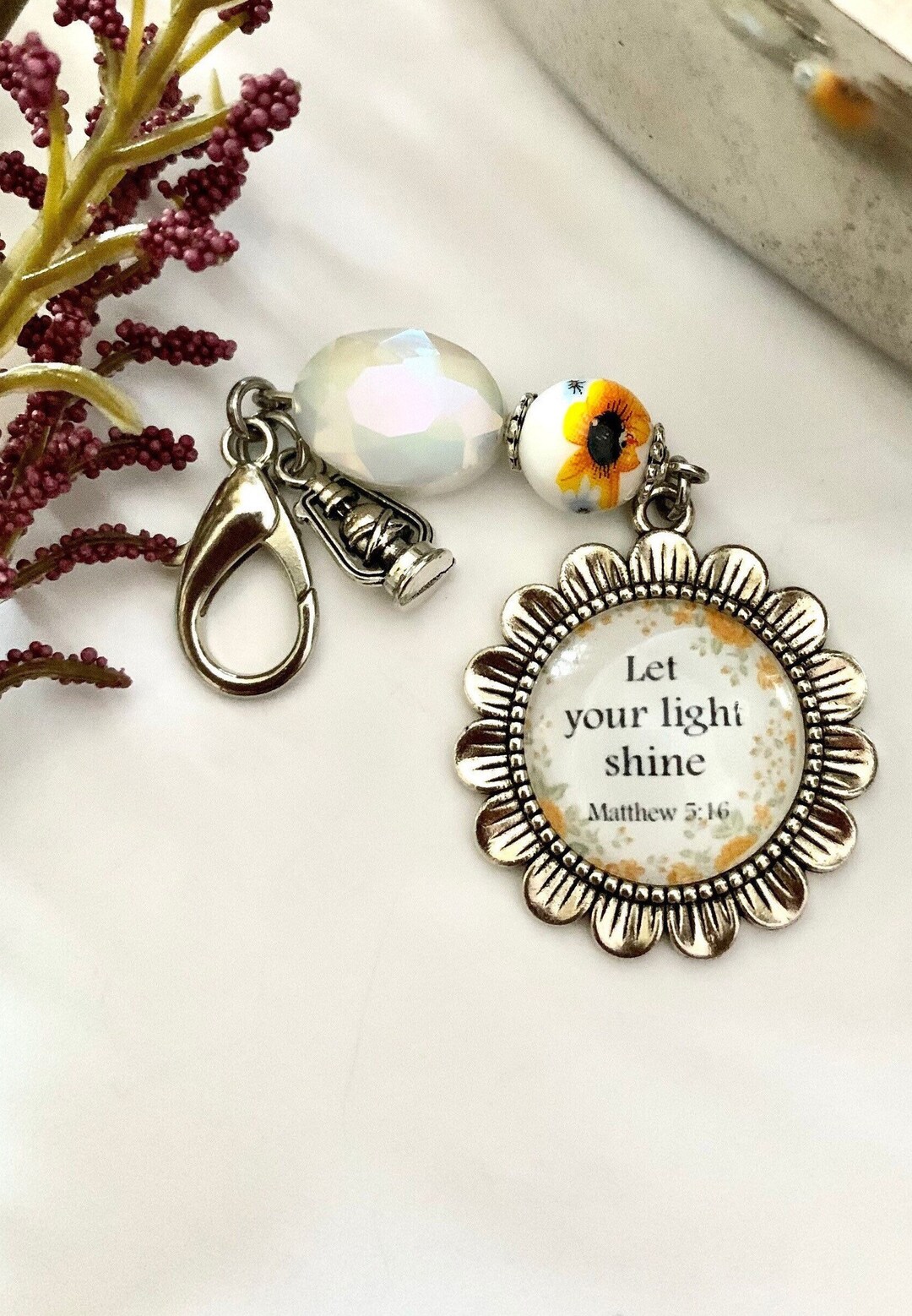 Christian Zipper Pull Charm, Christian Gifts, Planner Charm, Handbag ...