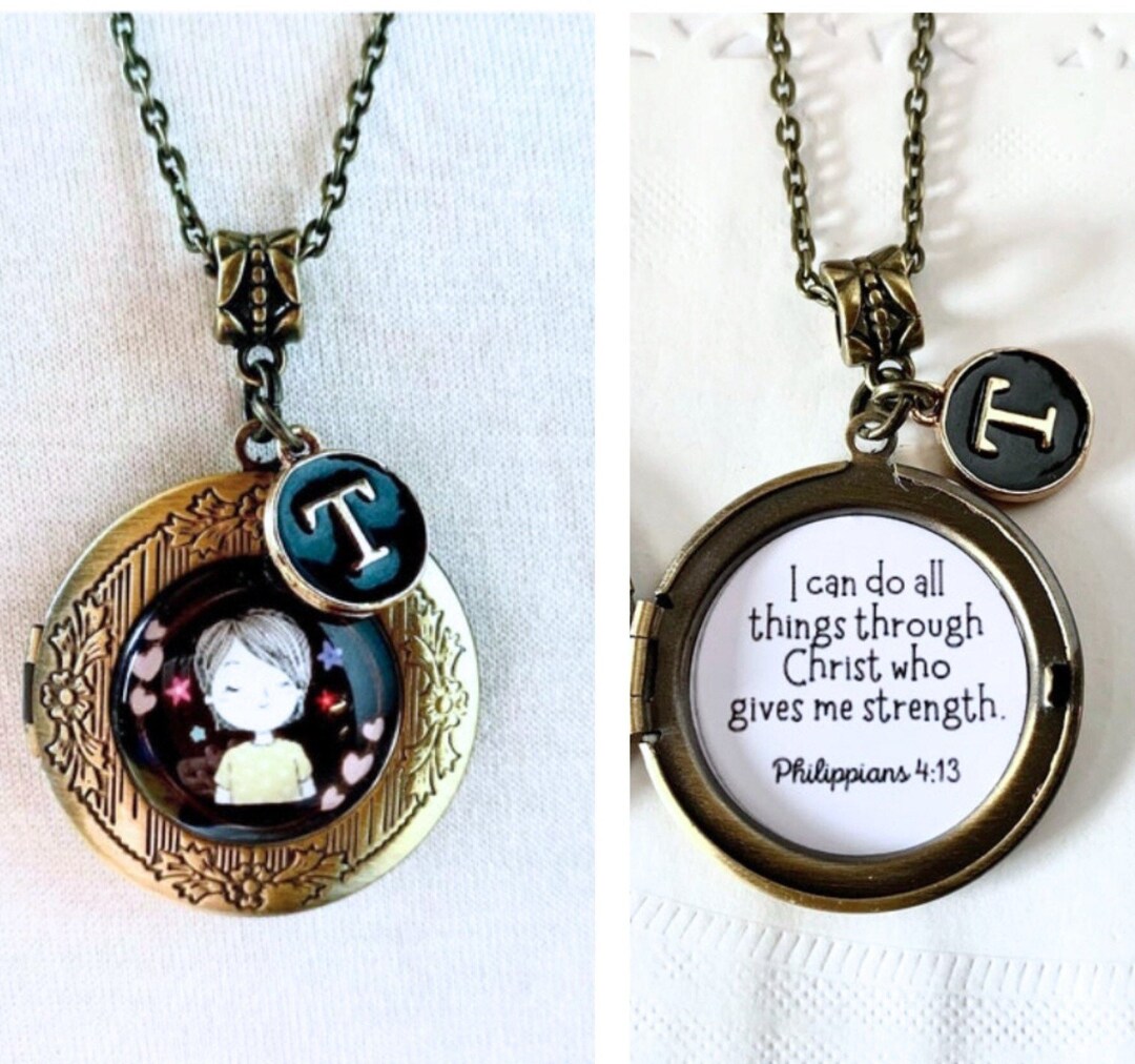 I Can Do All Things Bible Verse Necklace Scripture Jewelry Friendship ...