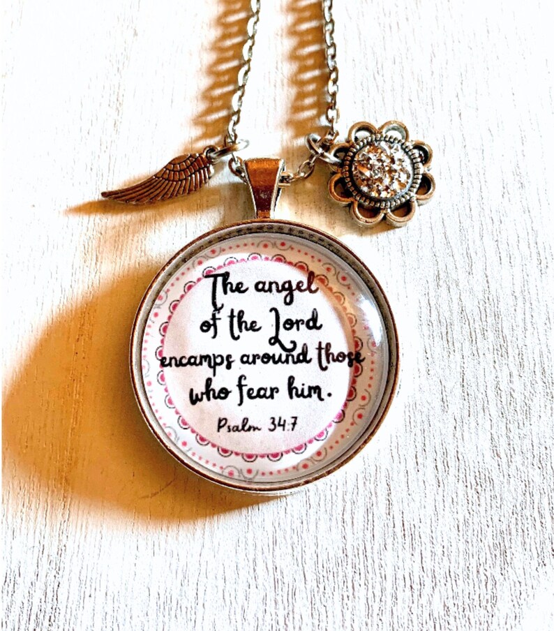 The Angel of the Lord Encamps Around Those Who Fear Him, Bible Verse ...