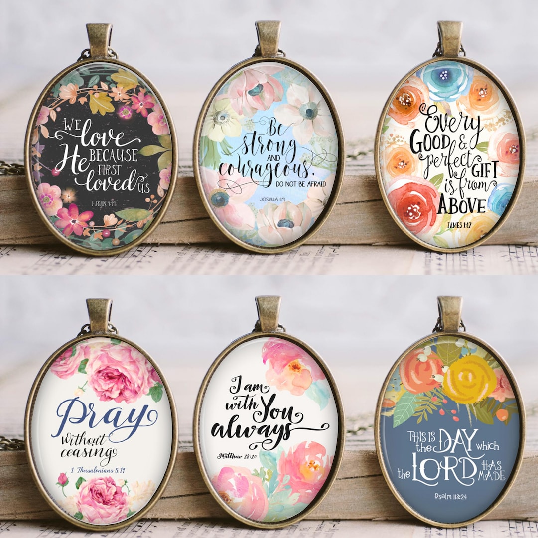 Bible Verse Necklace/scripture Jewelry/verse Necklace/ Bible Verse Gift ...