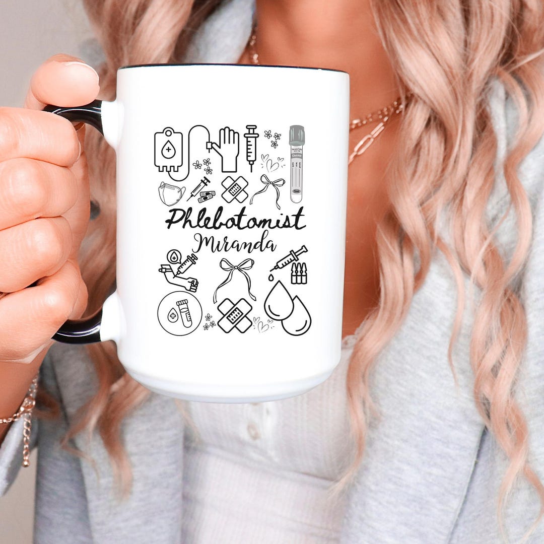 Phlebotomist Mug Custom Personalized Phlebotomy Cup School Graduation ...
