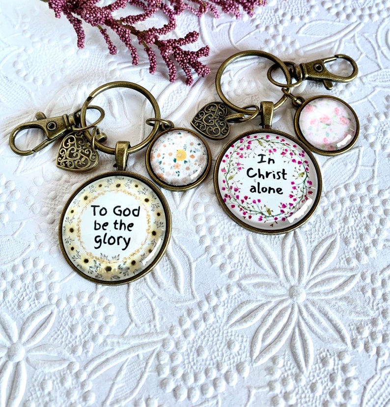 Christian Keychain Hymns Keychain Bible Verse Keychain - Etsy