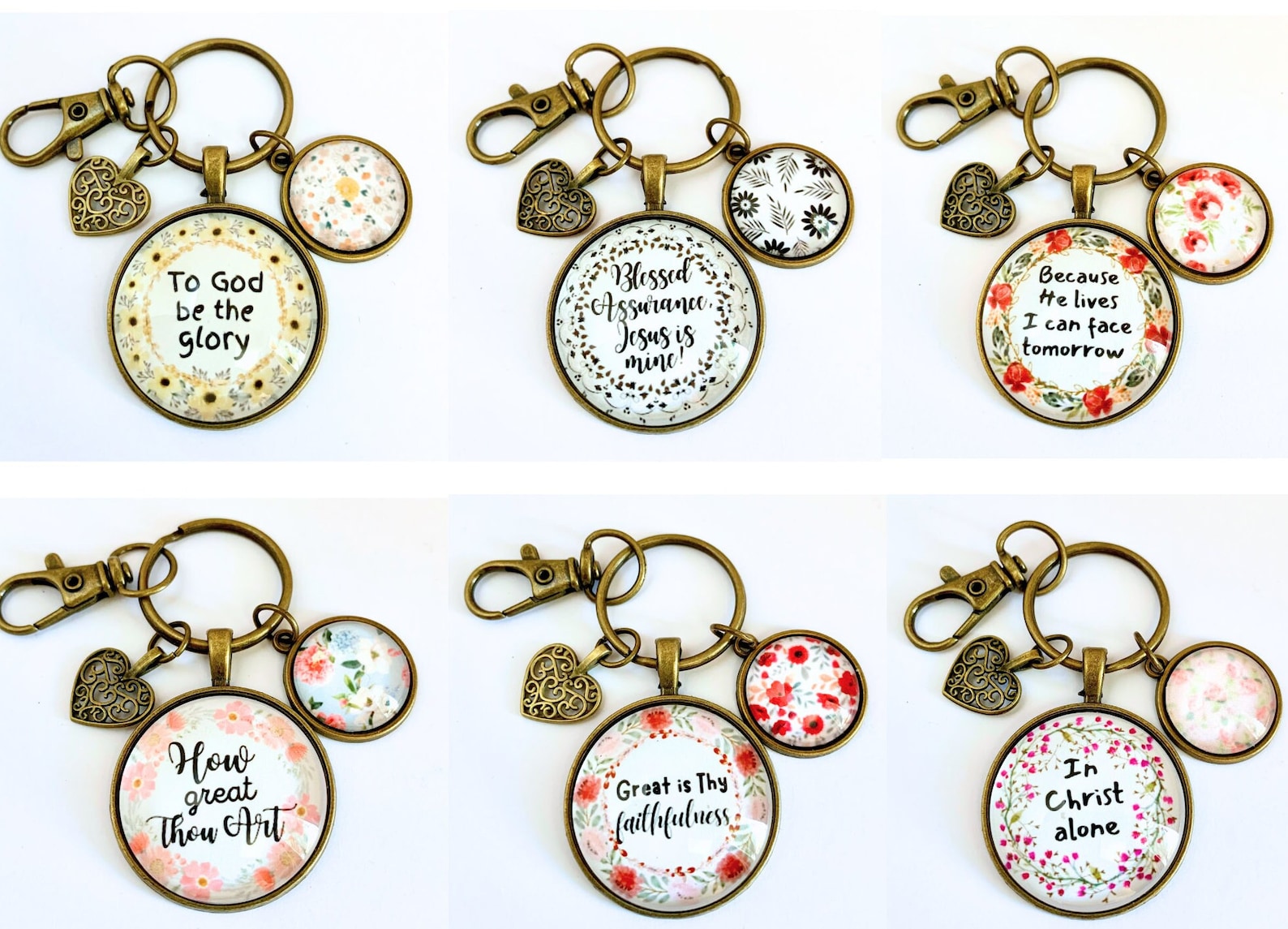 Christian Keychain, Hymns Keychain, Bible Verse Keychain, Scripture ...