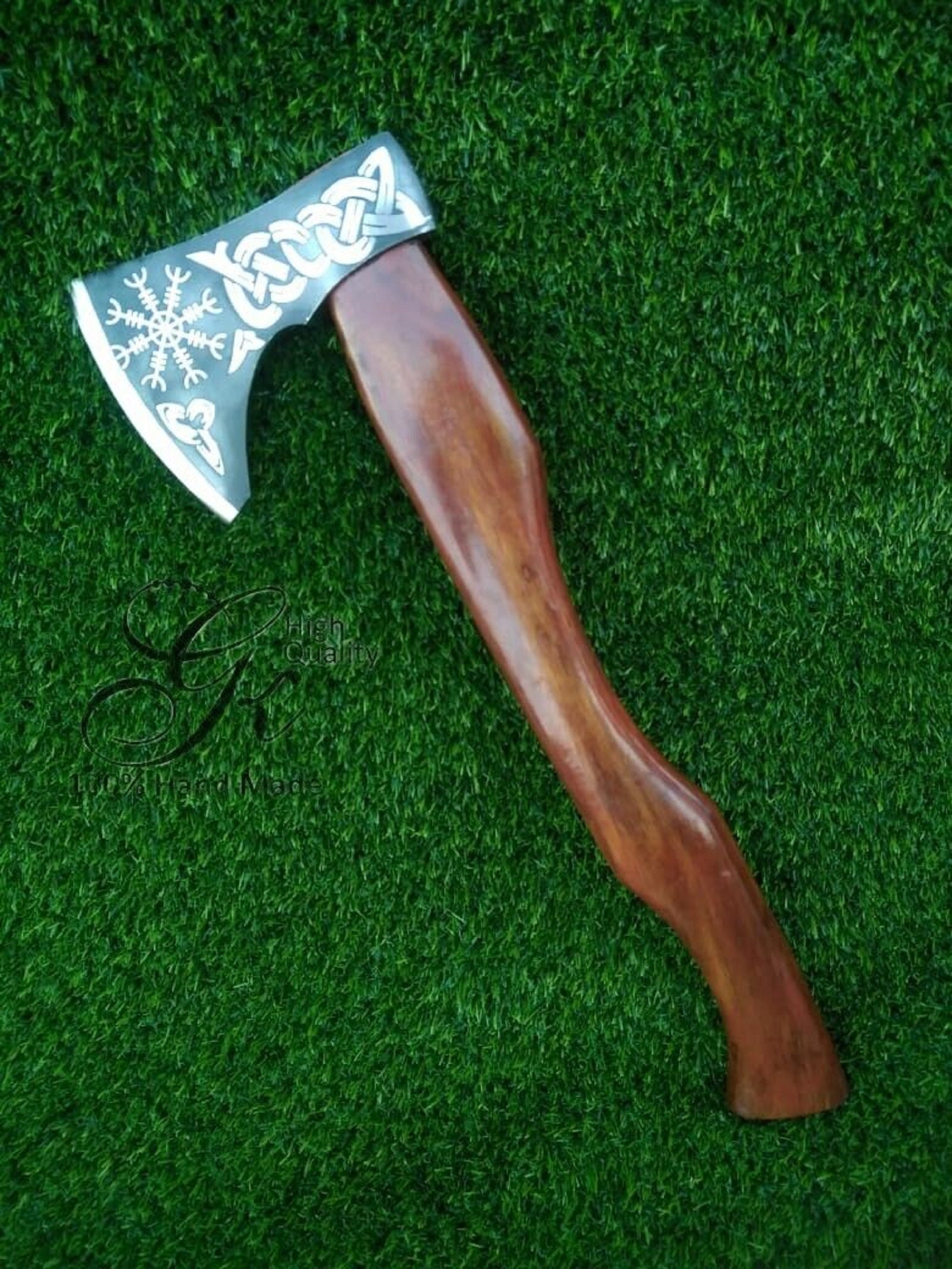Custom Gift Forged Carbon Steel Ax With Rose Wood Shaft - Etsy