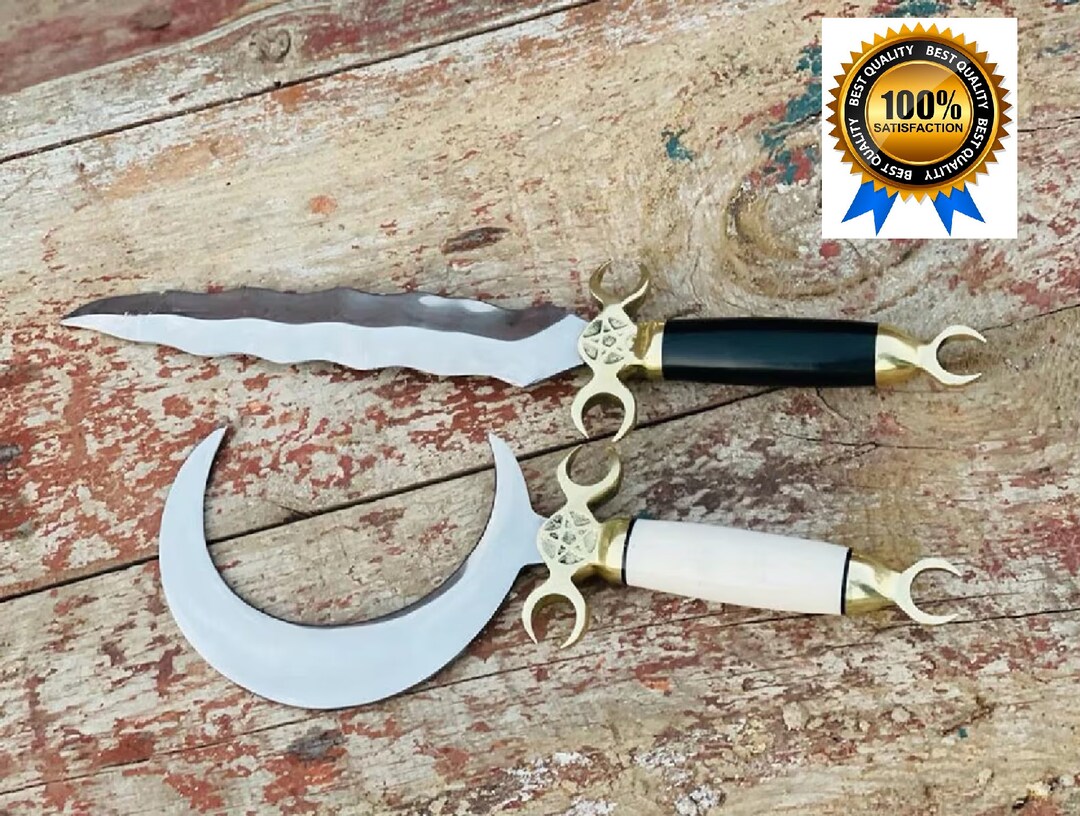 Druid's Crescent Moon Boline With Bone Handle for Ritual - Etsy