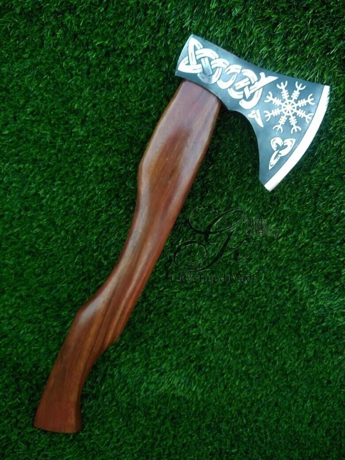 Custom Gift Forged Carbon Steel Ax With Rose Wood Shaft - Etsy