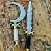 Druid's Crescent Moon Boline With Bone Handle for Ritual - Etsy