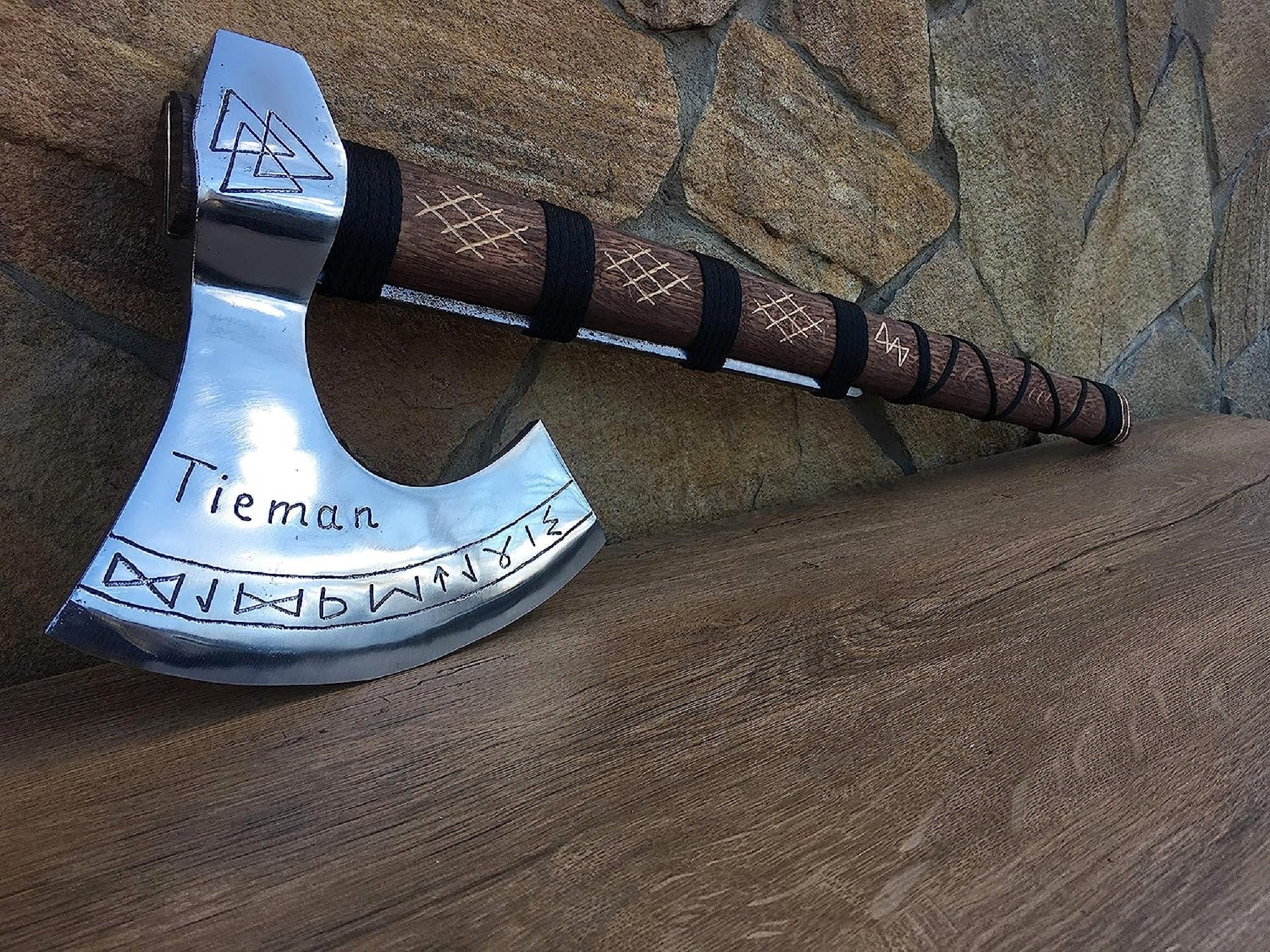Runic Axe Pagan Axe Ax With Runes Personalized Axe Custom - Etsy