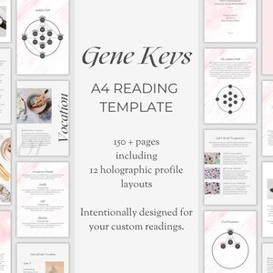 150 Page Gene Keys Reading Template for Gene Keys Guides | Gene Keys ...