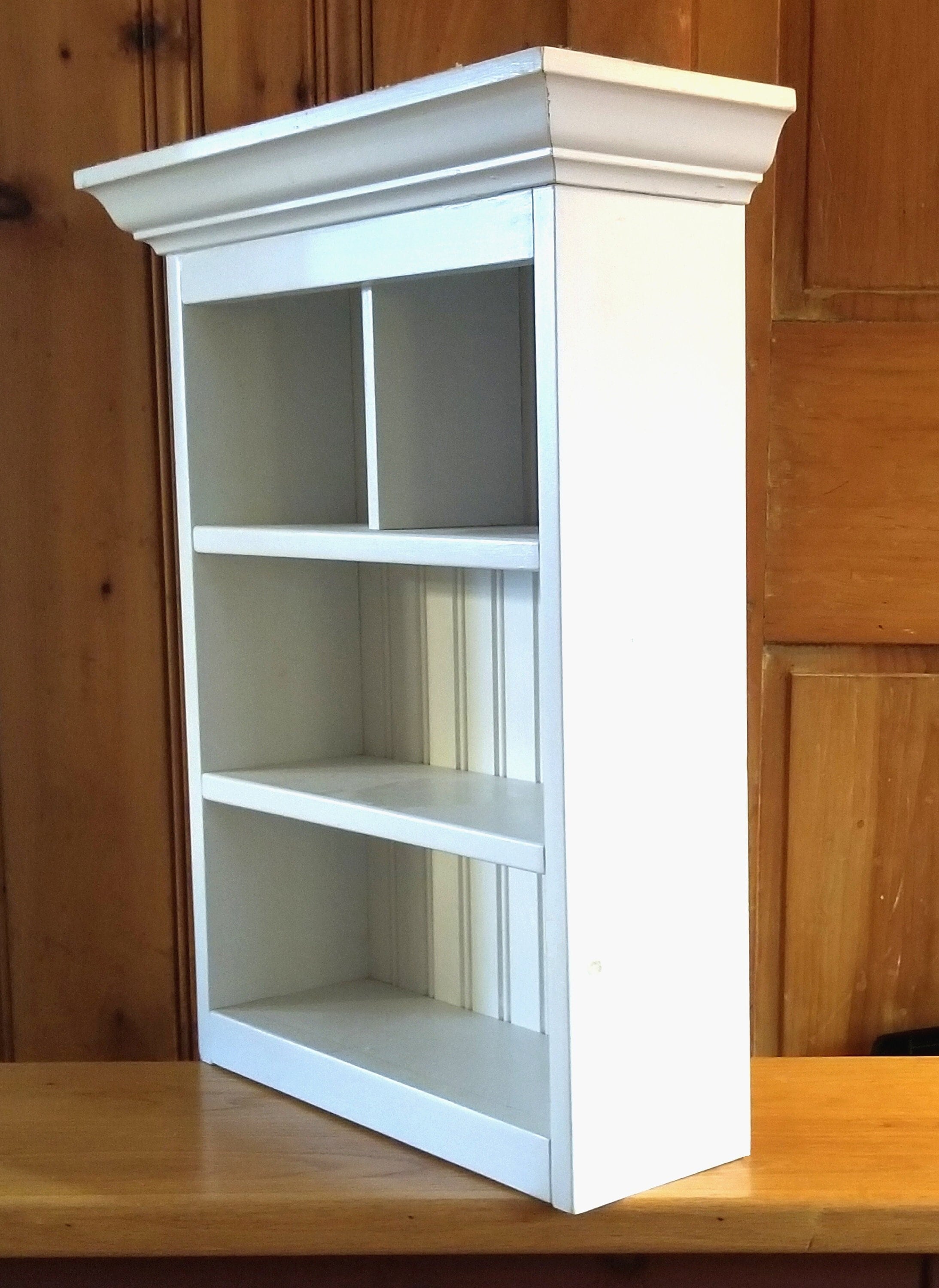 Wall Shelf With Crown Molding Painted With Beadboard Back (16"w X 24"h ...