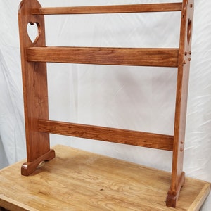 Quilt Rack of Solid Cherry - Etsy