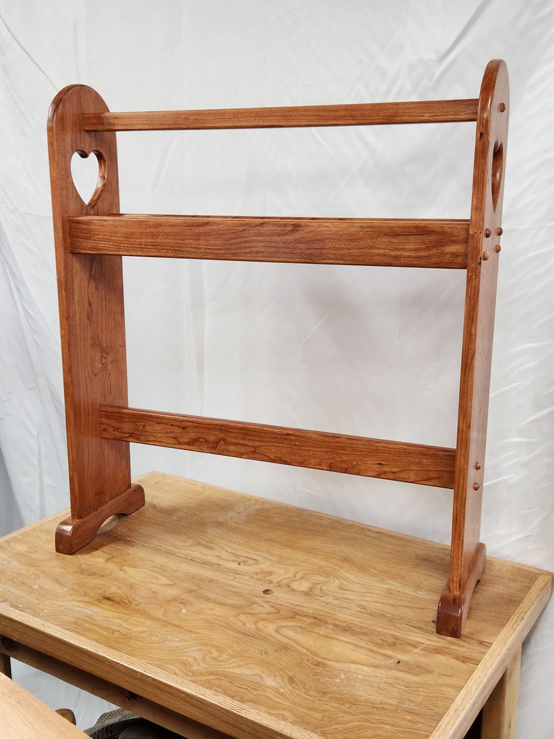 Quilt Rack of Solid Cherry - Etsy