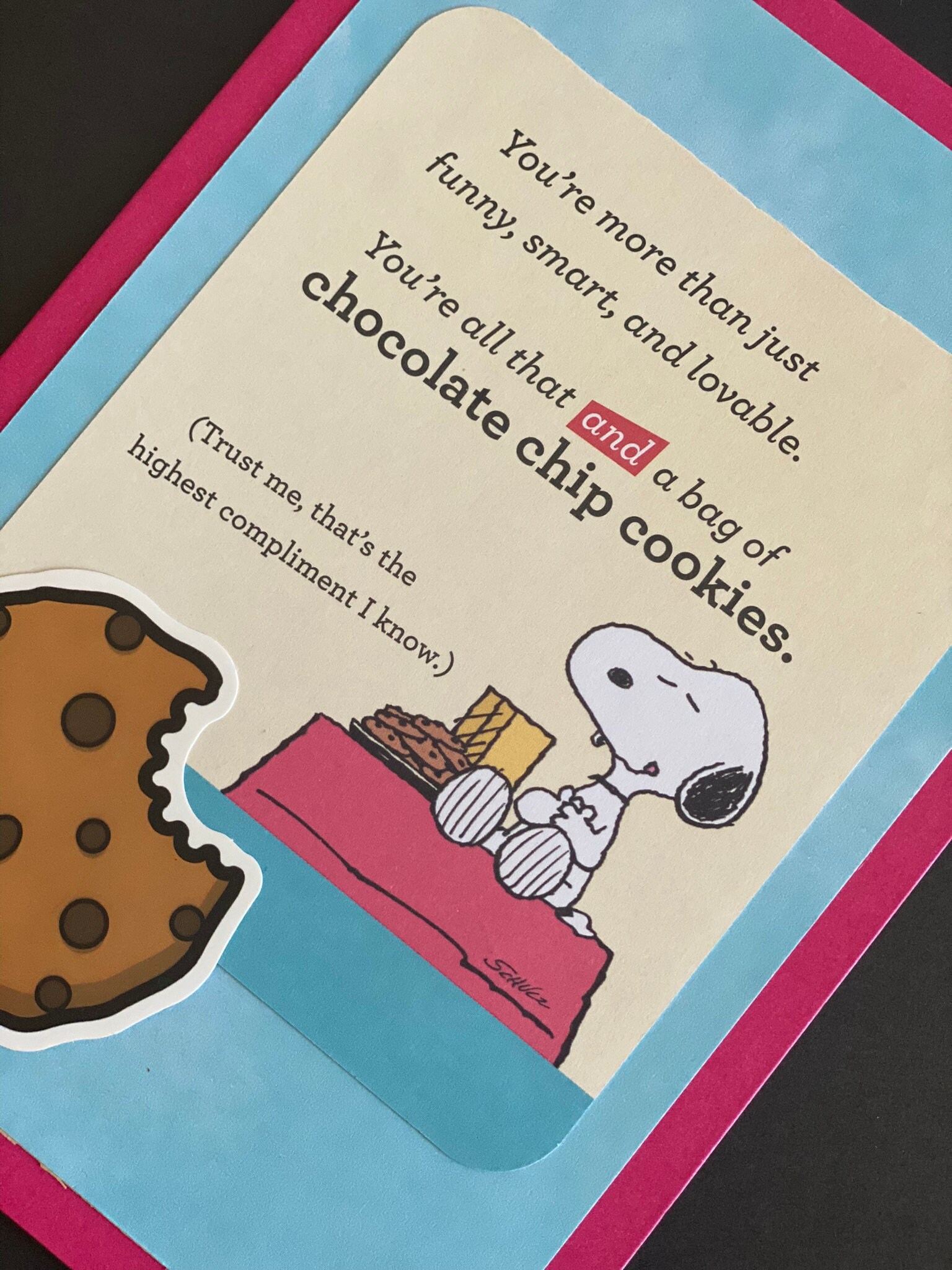 PEANUTS All That and a Bag of Chocolate Chips Encouragement Card | Card ...