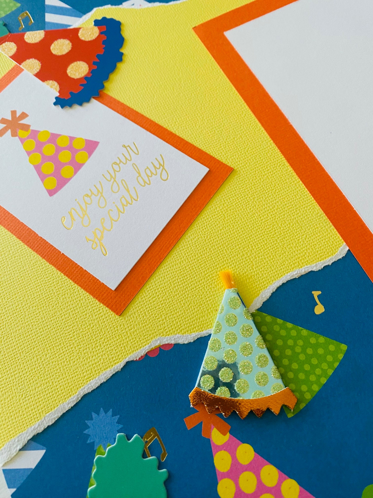 Happy Birthday Pre-made Scrapbook Page Happy Birthday - Etsy