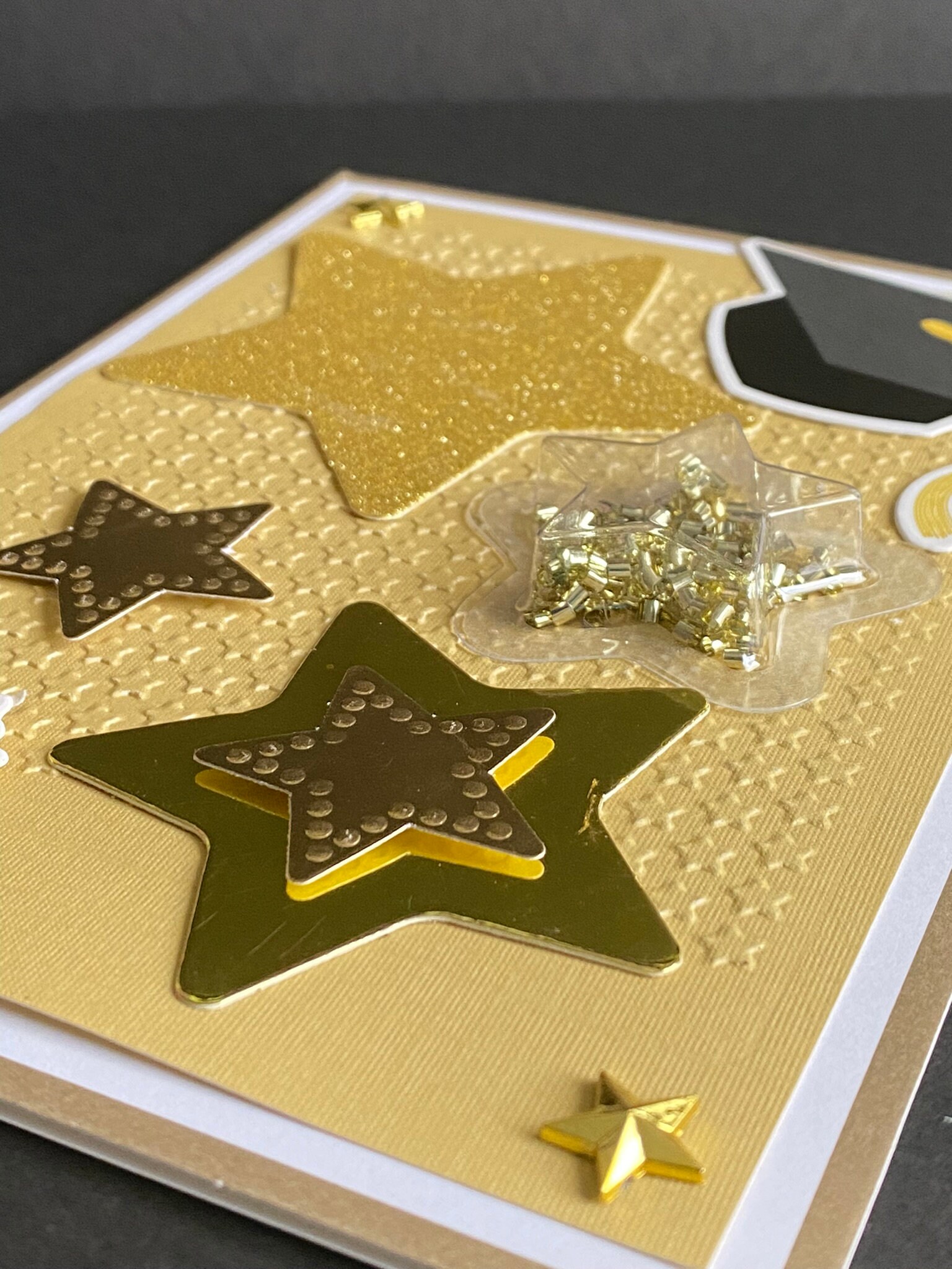 GRADUATION-CONGRATS L Embellished With Stars / Diploma / Embossed L ...