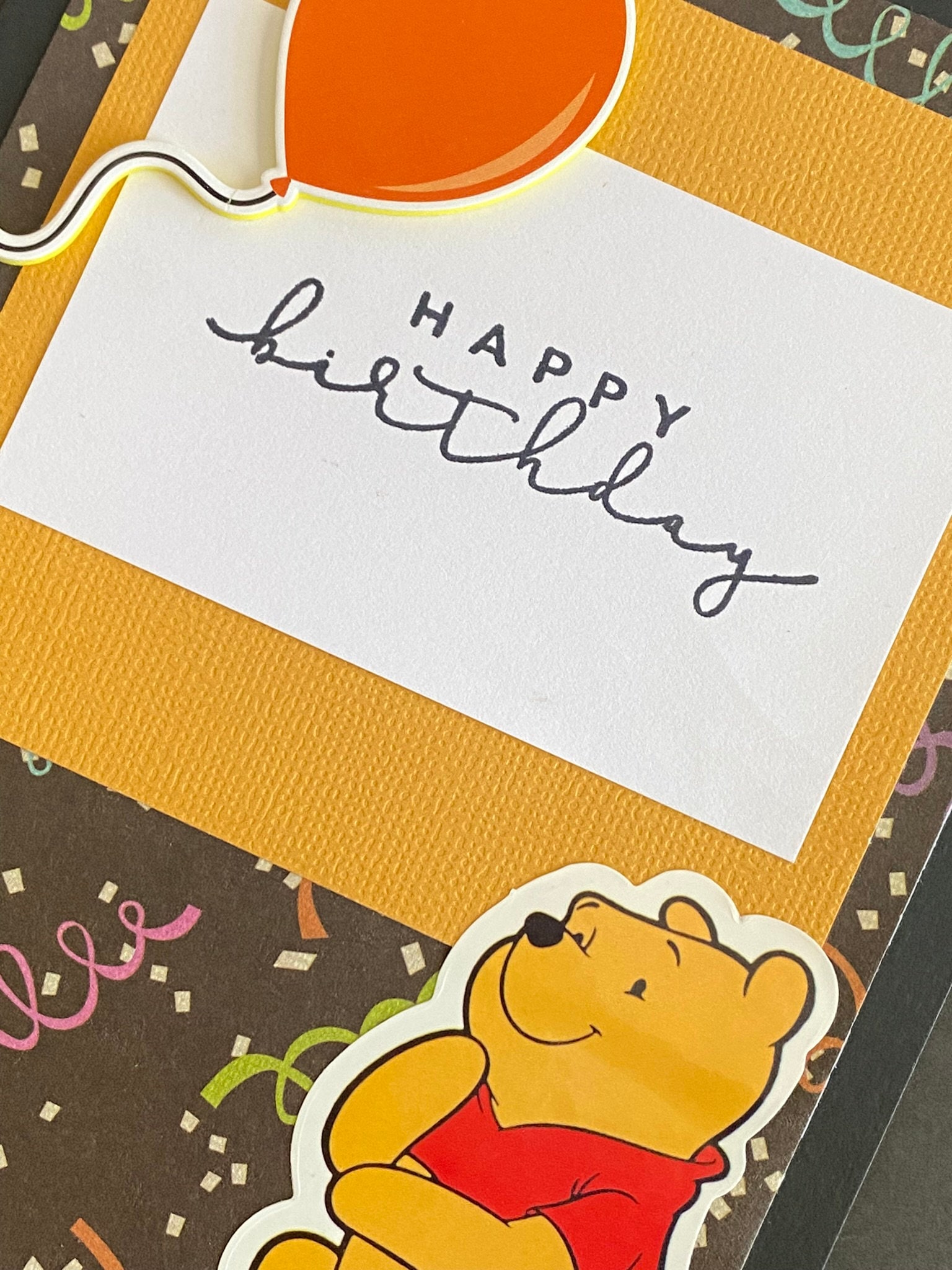 Winnie the Pooh Happy Birthday Card embellished With Winnie - Etsy