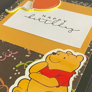 Winnie the Pooh Happy Birthday Card embellished With Winnie - Etsy