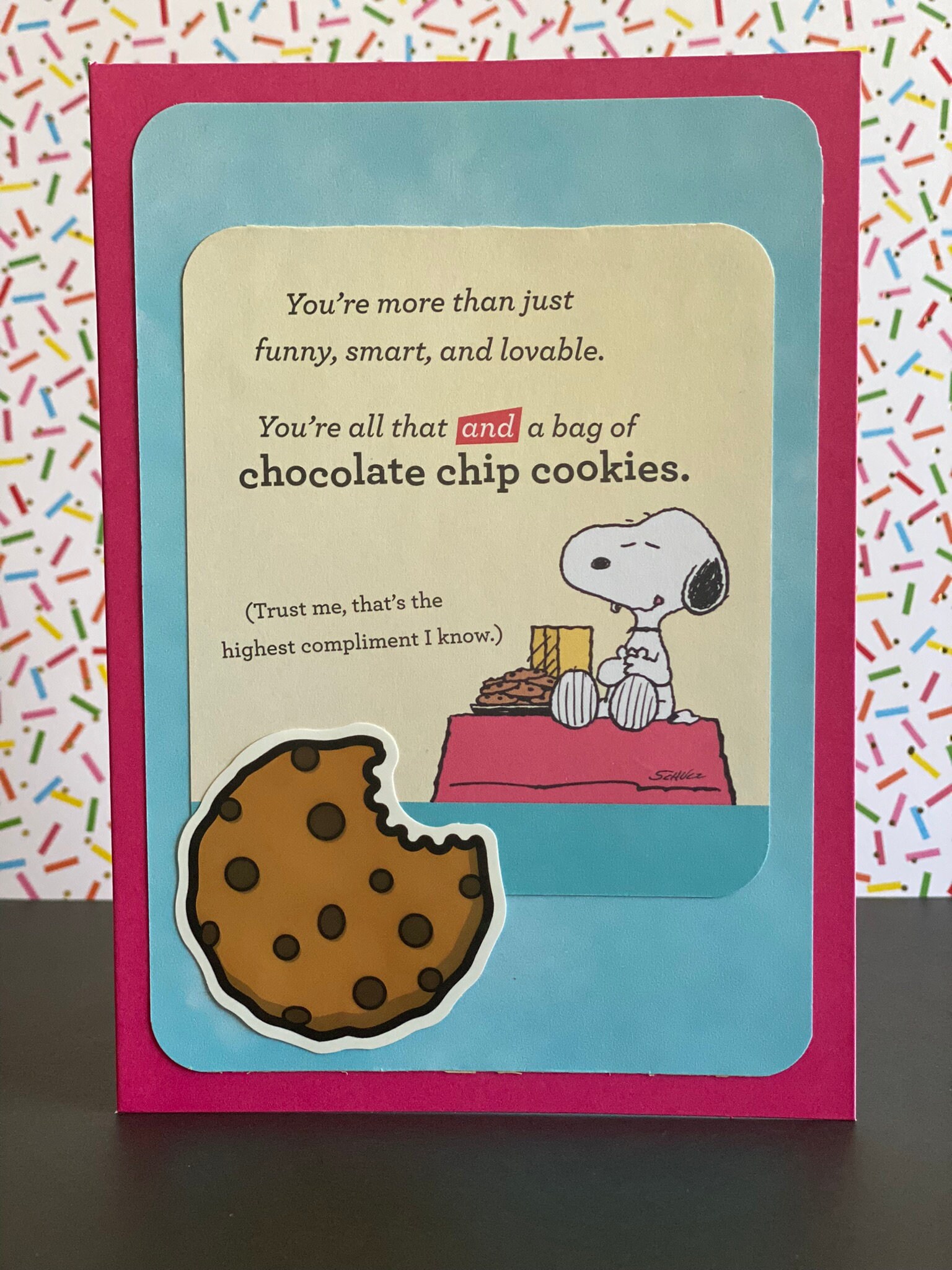 PEANUTS All That and a Bag of Chocolate Chips Encouragement Card | Card ...