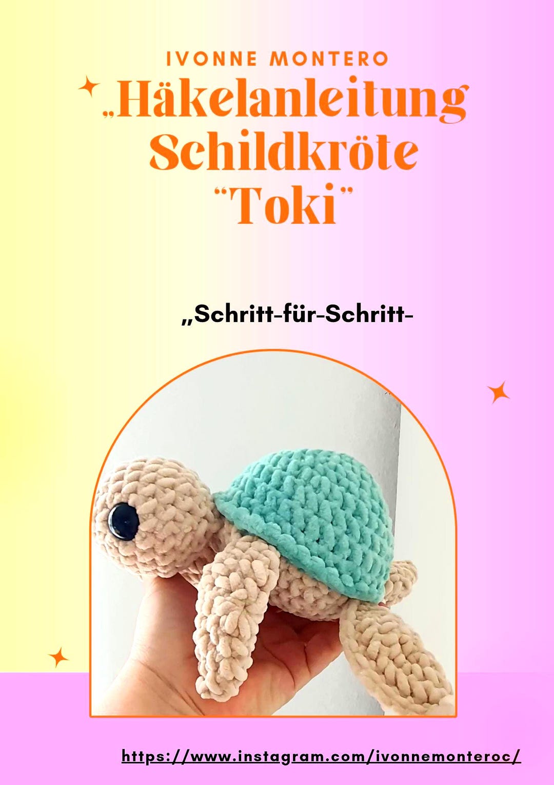 Crochet Pattern in German: Turtle TOKI - Etsy