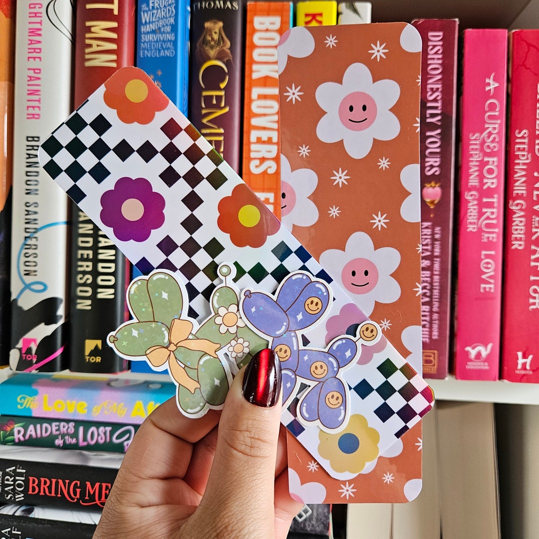 Retro Summer Bookmarks & Stickers Pack, Book Lover, Booktok, Bookworm ...