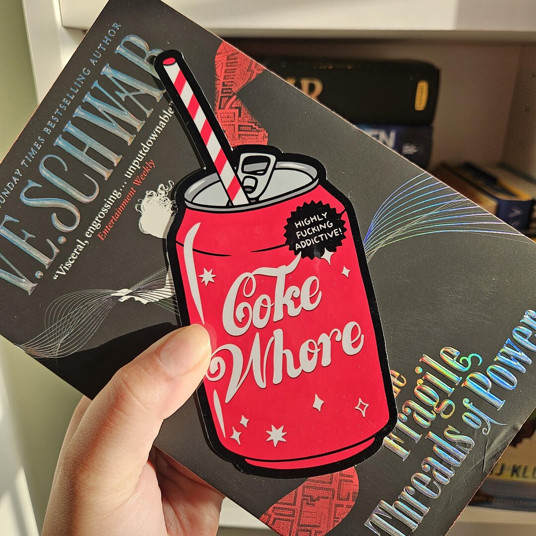 Coke Wh*re Peek-a-boo Laminated Bookmark, Cute Bookmarks, Bookish, Book ...